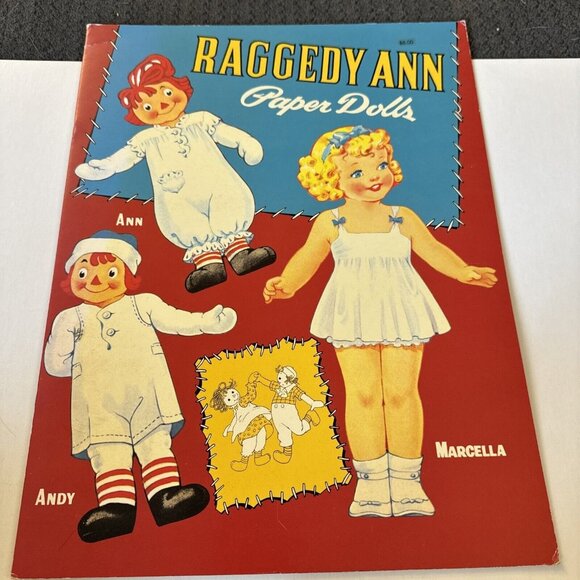 Other | Shackman Raggedy Ann Paper Andy Marcella Dolls Doll Book Uncut Pd2 | Poshmark